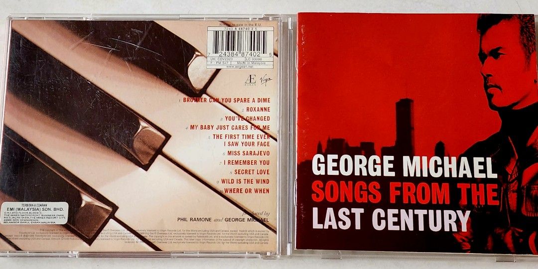 George Michael ~ Songs From The Last Century ( MADE IN MALAYSIA ) CD ...