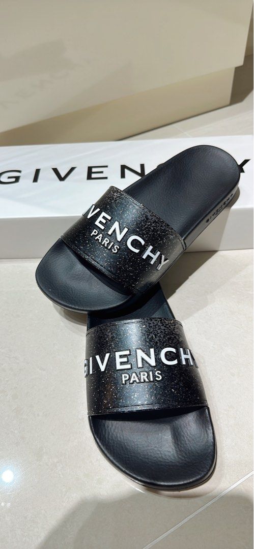 Givenchy Sequined Flat Slide Sandals, Luxury, Sneakers & Footwear on ...