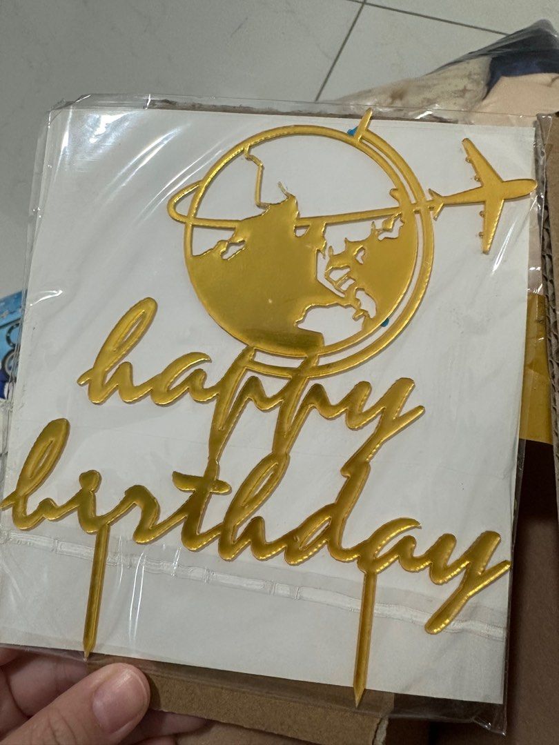 Globe cake topper, Hobbies & Toys, Stationery & Craft, Occasions ...