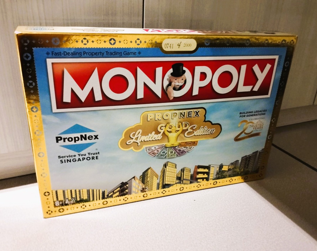 *GOLD Edition* Limited Edition Monopoly Board Game (PropNex Singapore ...