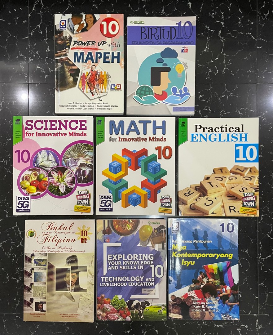 GRADE 10 BOOKS, Hobbies & Toys, Books & Magazines, Textbooks on Carousell