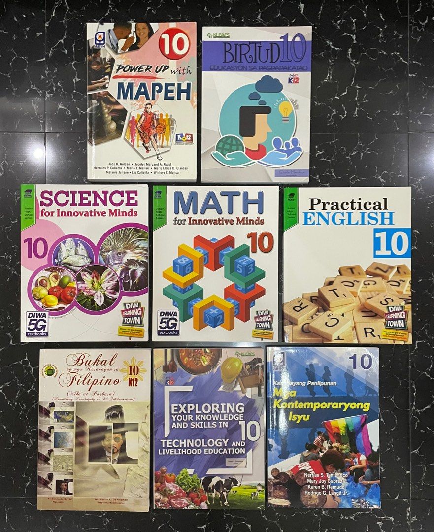 GRADE 10 BOOKS, Hobbies & Toys, Books & Magazines, Textbooks on Carousell