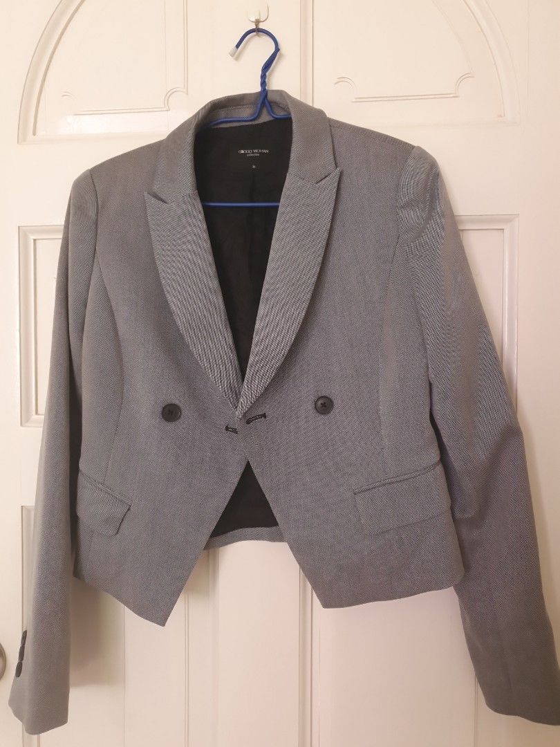 Grey blazer from G2000, Women's Fashion, Coats, Jackets and Outerwear ...