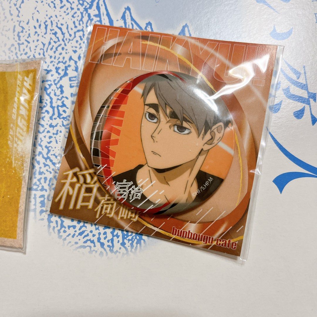 Haikyuu badges kiyoomi sakusa Osamu Miya, Hobbies & Toys, Memorabilia ...