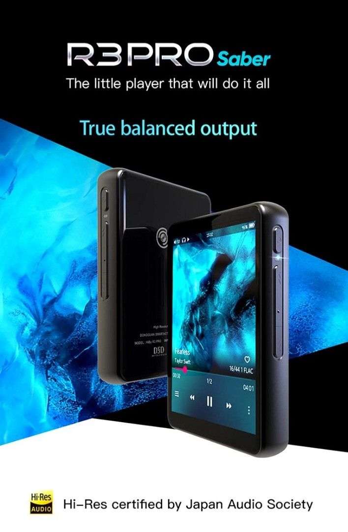 Hiby R3 Pro Saber Hi-Res Players, Audio, Portable Music Players on Carousell