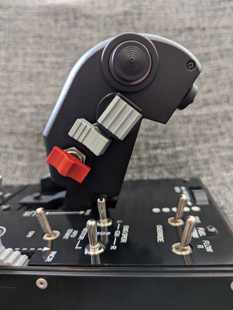 Hotas Thrustmaster Warthog Dual Throttle with Analog thumbstick upgrade ...