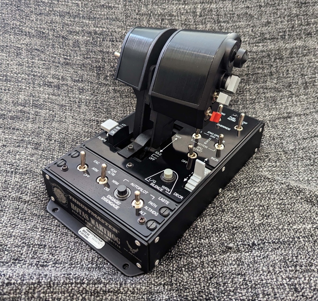 Hotas Thrustmaster Warthog Dual Throttle with Analog thumbstick upgrade ...