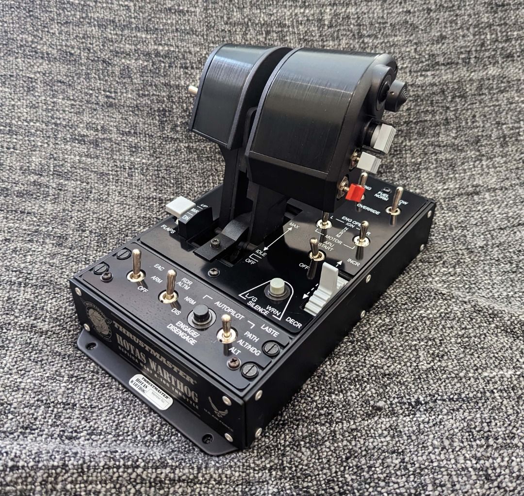 Hotas Thrustmaster Warthog Dual Throttle with Analog thumbstick upgrade ...