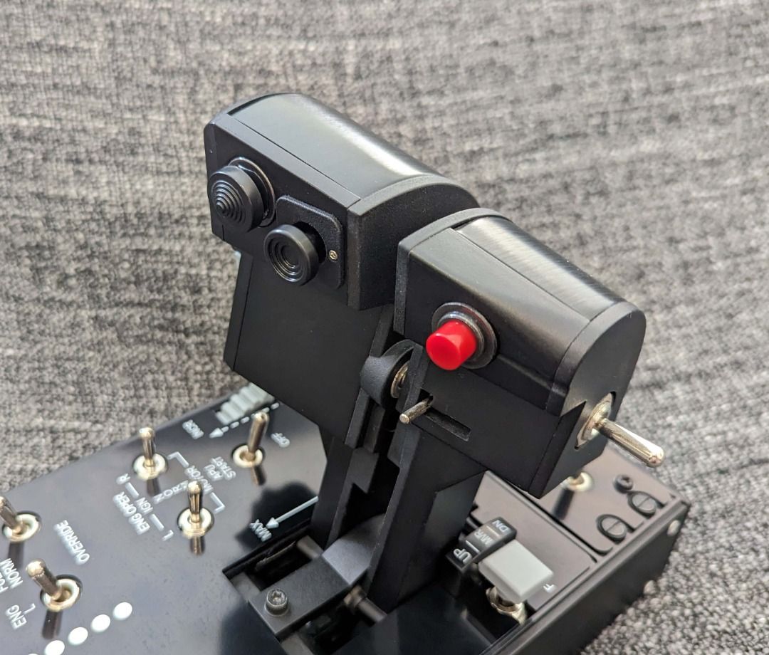 Hotas Thrustmaster Warthog Dual Throttle with Analog thumbstick upgrade ...