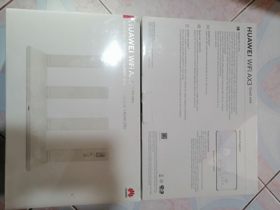 HUAWEI WiFi AX3 WS7200 Quad-core, Computers & Tech, Parts & Accessories ...