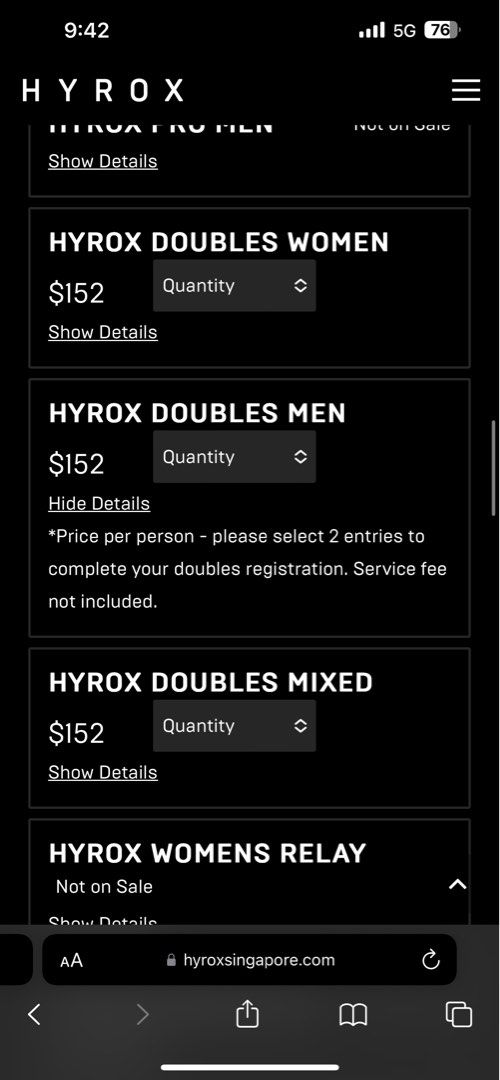 Hyrox Men Double, Tickets & Vouchers, Event Tickets on Carousell