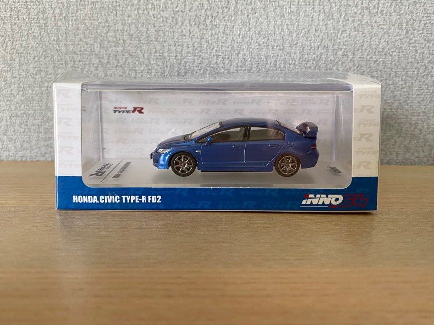 Inno64 Honda Civic FD2 Type R (FD2R) Blue, Hobbies & Toys, Toys & Games ...