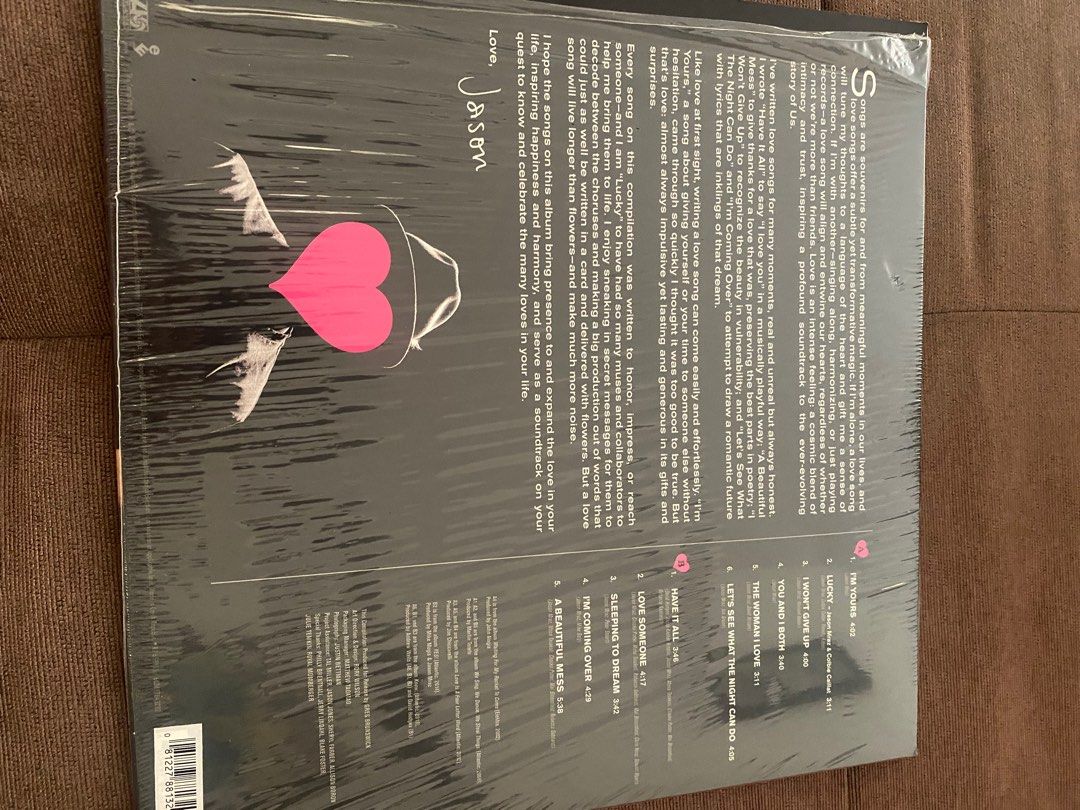 Jason Mraz Lalalalovesongs vinyl record, Hobbies & Toys, Music & Media ...