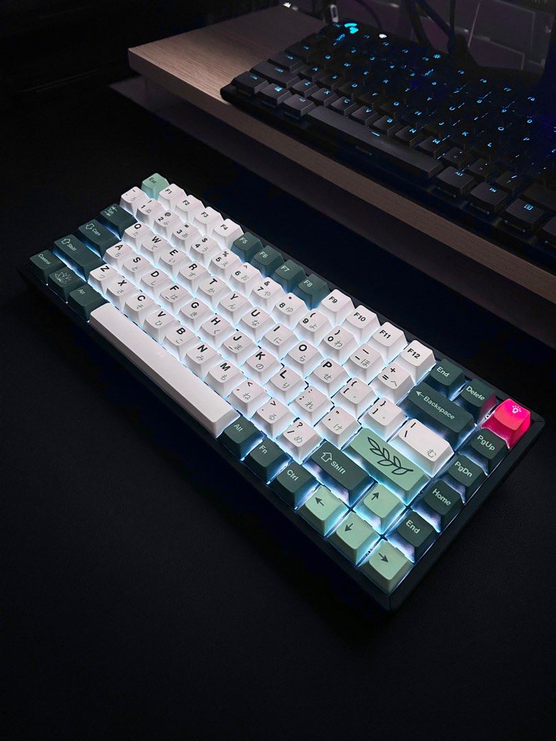 Keychron K2V2 (K2C2H) - Aluminium sides - Fully modded (Botanical ...