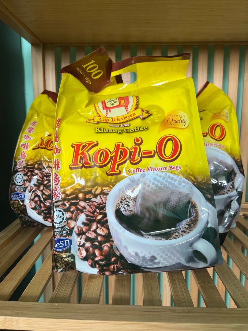 Kluang Coffee Televisyen TV Kopi O Kosong Eco Pack (100 sachets x 1 ...
