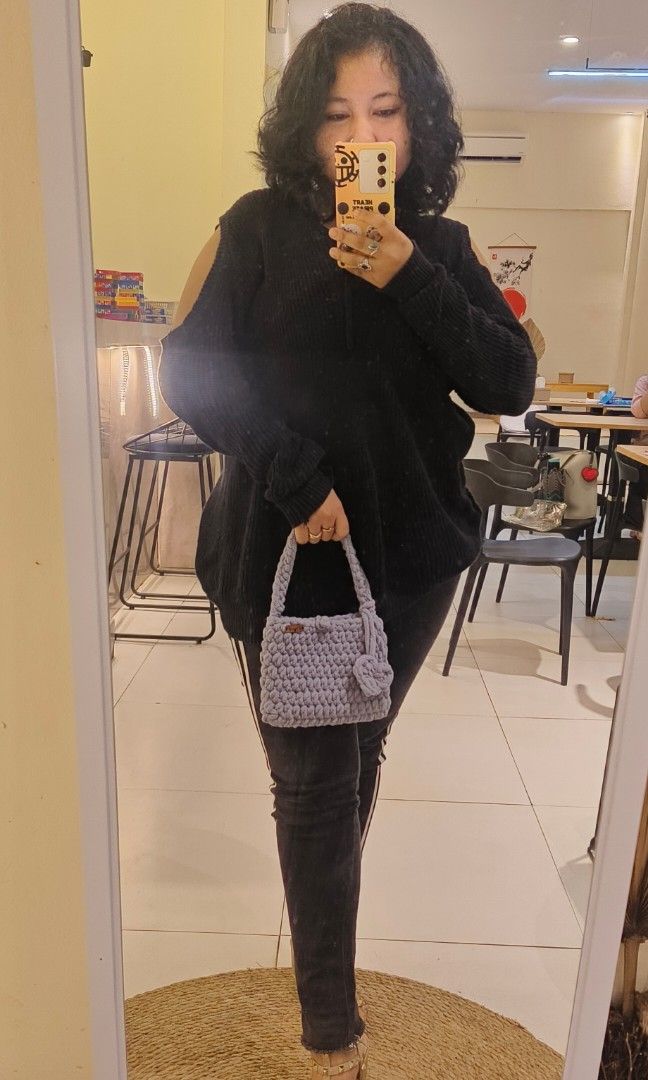 KOREAN MANDU BAG / FUWA FUWA BAG HANDMADE CROCHET, Women's Fashion ...