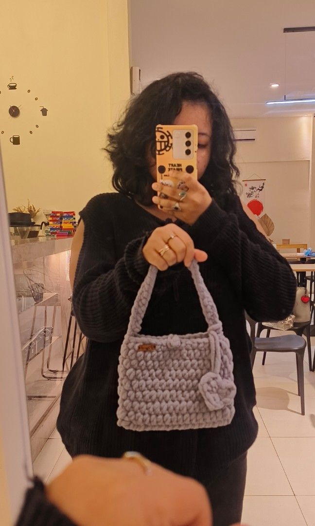 KOREAN MANDU BAG / FUWA FUWA BAG HANDMADE CROCHET, Women's Fashion ...
