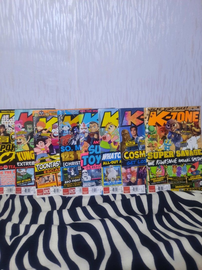 K-Zone Magazine 8 pieces + Freebies, Hobbies & Toys, Books & Magazines, Children's Books on ...