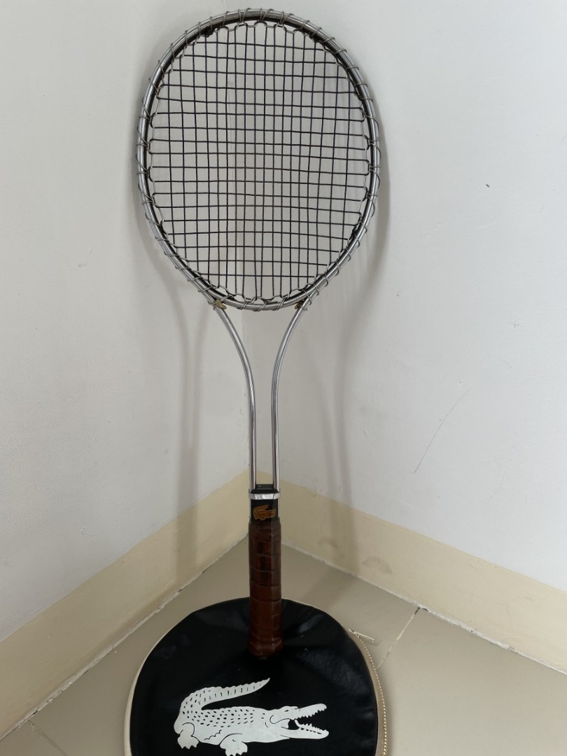 Lacoste La Chemise Steel Vintage Jimmy Connors Wilson Tennis Racket ...