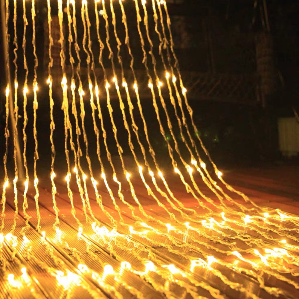 LED Flowing Water Waterfall Light Outdoor Courtyard Park Effect Tree ...