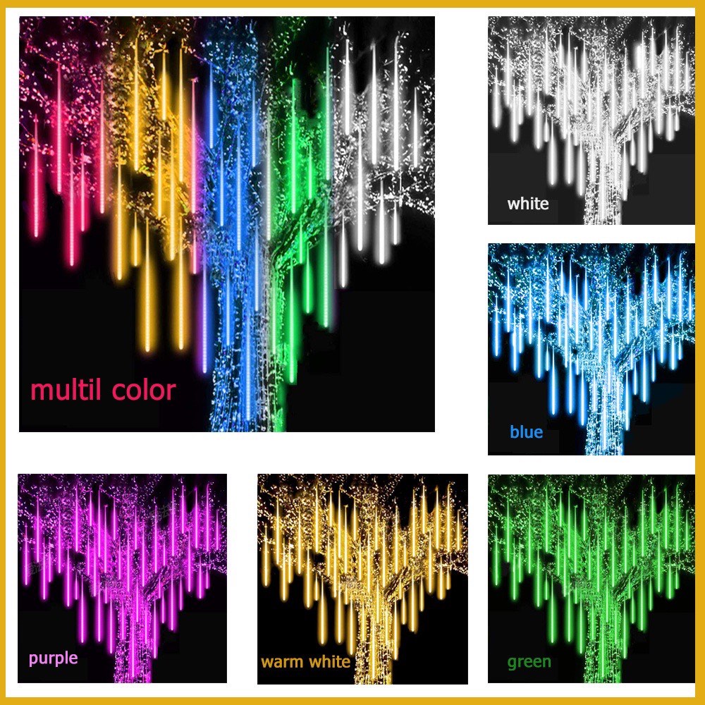 LED Meteor Shower Rain Lights Light Meteor Shower String Lights RGB ... LED Meteor Shower Rain Lights Light Meteor Shower String Lights RGB ...