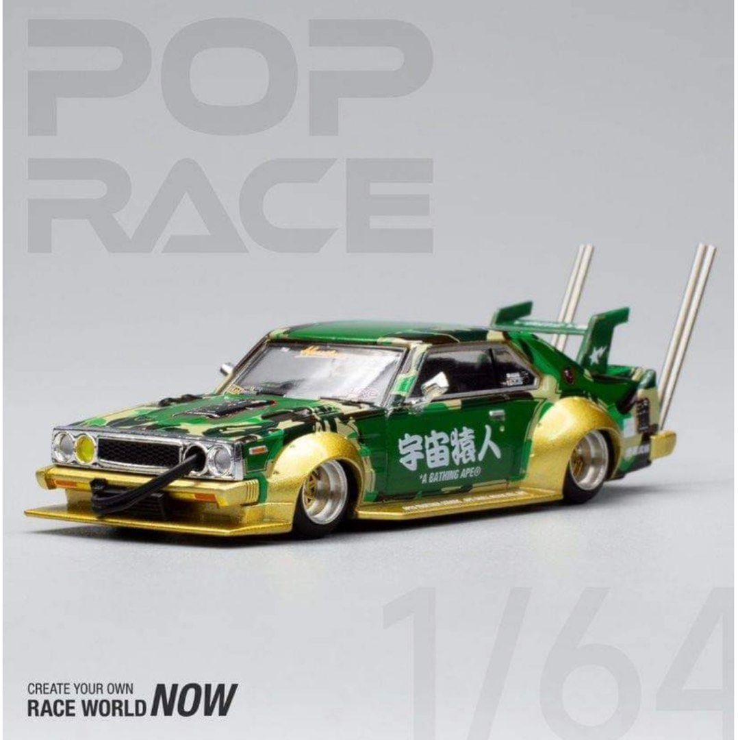 LIMITED EDITION POP RACE x BAPE 30th Anniversary Nissan Skyline C210 ...