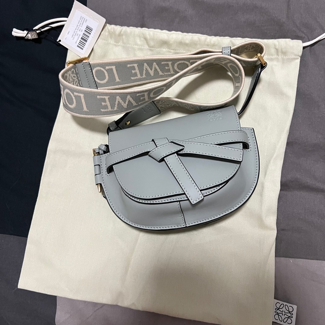 Loewe Mini Gate Dual Bag in Soft calfskin and jacquard, Women's Fashion ...