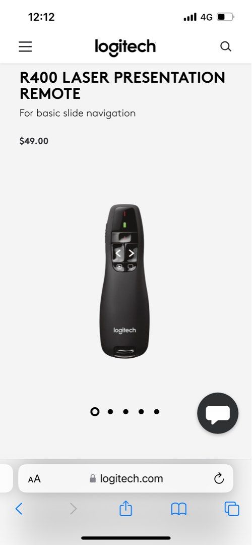 Logitech R400 Laser Presentation Remote, Mobile Phones & Gadgets, Other ...