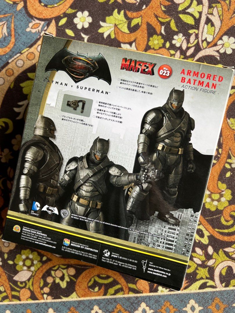 MAFEX 023 ARMORED BATMAN BVS, Hobbies & Toys, Toys & Games on Carousell