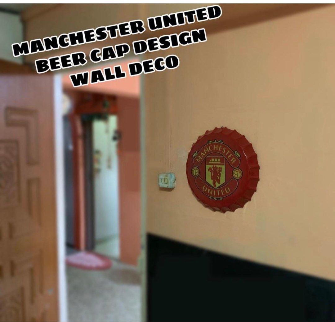 Manchester united wall decorations, Hobbies & Toys, Stationery & Craft ...
