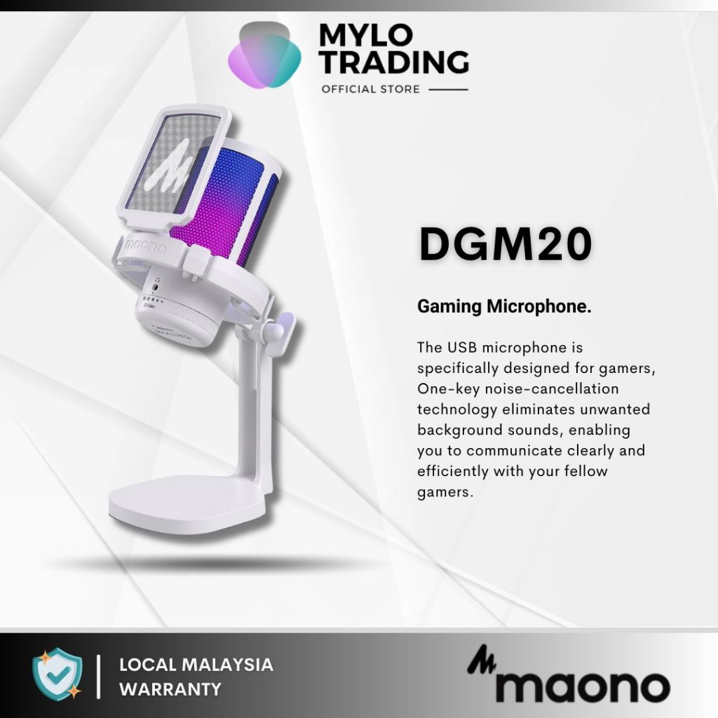 Maono DGM20 RGB USB Microphone Gaming Mic USB Condenser Mic RGB Mic ...