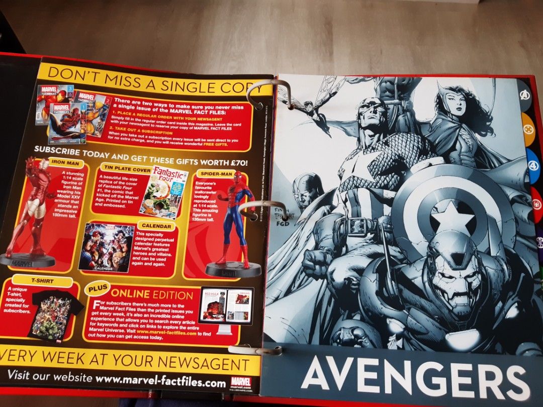 Marvel binder file, Hobbies & Toys, Stationery & Craft, Stationery ...