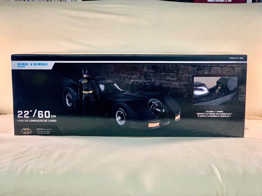McFarlane Keaton Batman Action Figure and Batmobile Vehicle, Hobbies ...