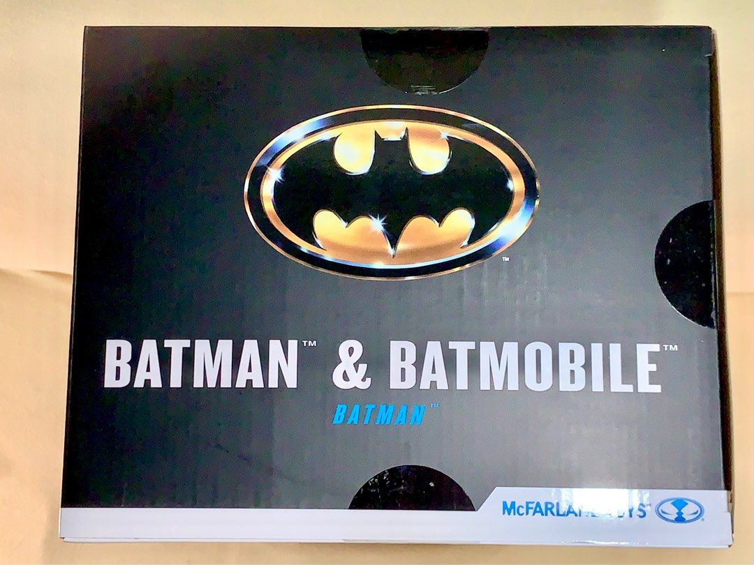 McFarlane Keaton Batman Action Figure and Batmobile Vehicle, Hobbies ...