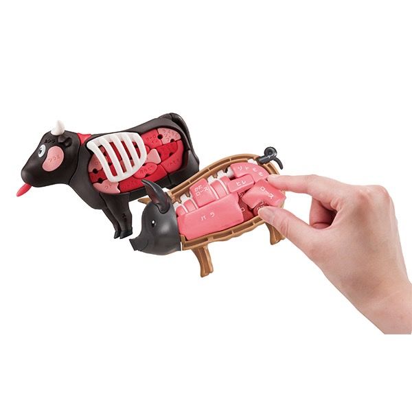 正版Megahouse 3D Cow & Pig Puzzle 黑毛和牛金華豬豪華限定版, 興趣及遊戲, 玩具 & 遊戲類 - Carousell