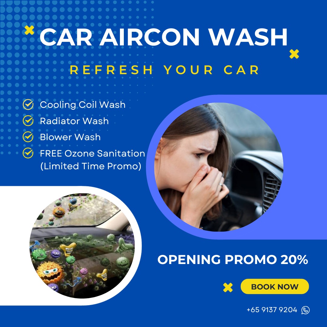 Sg First Mobile Car Aircon Chemical Wash Car Accessories Car Workshops And Services On Carousell