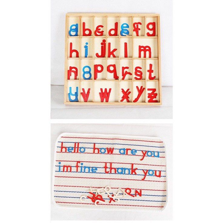 Montessori Alphabet Movable Box with Mat, Babies & Kids, Infant ...