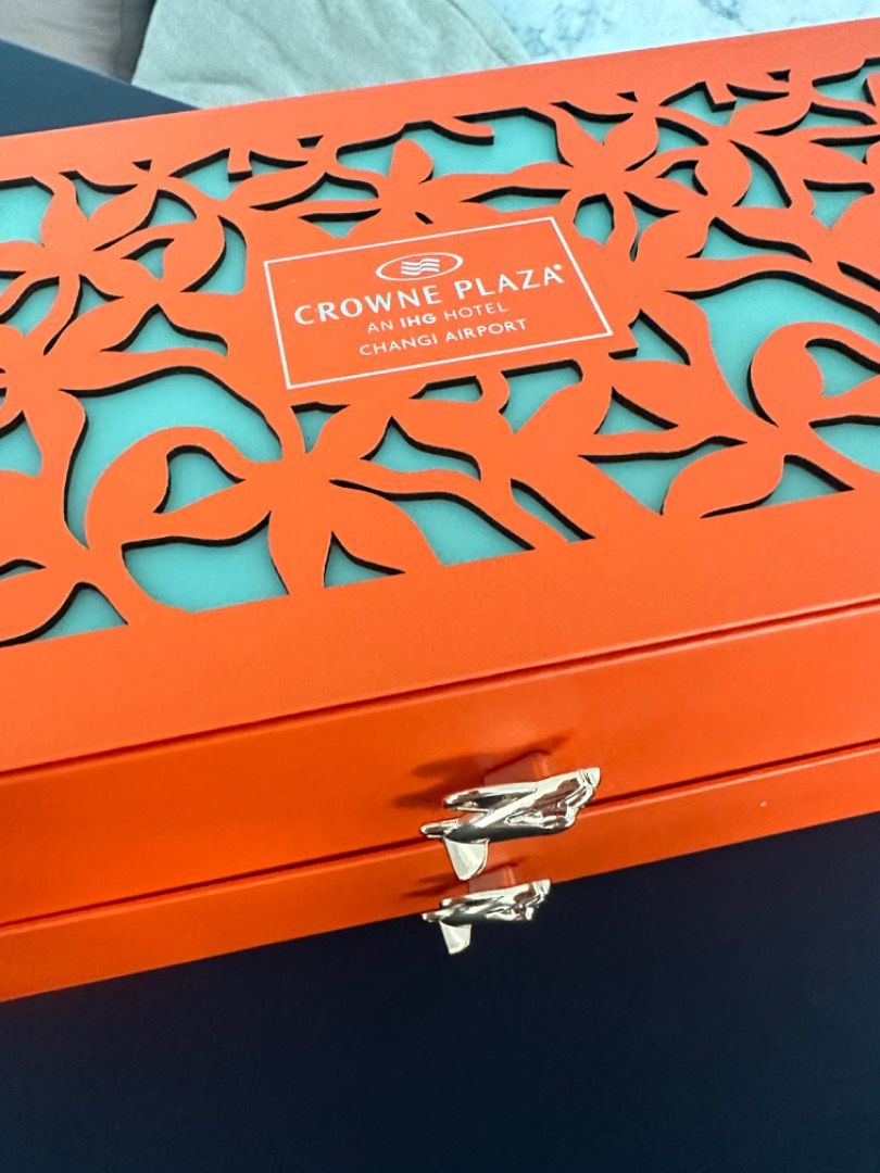 Mooncake crowne plaza orange storage accessory box, Furniture & Home ...