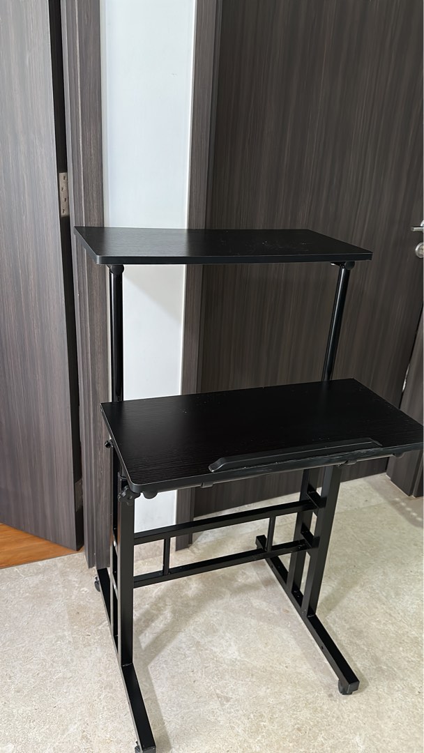 Movable laptop table/ standing desk, Furniture & Home Living, Furniture ...