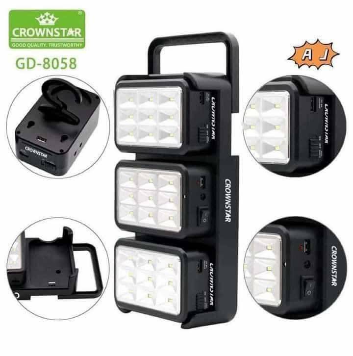 Multifunctional portable solar LED spotlight flashlight searchlight ...