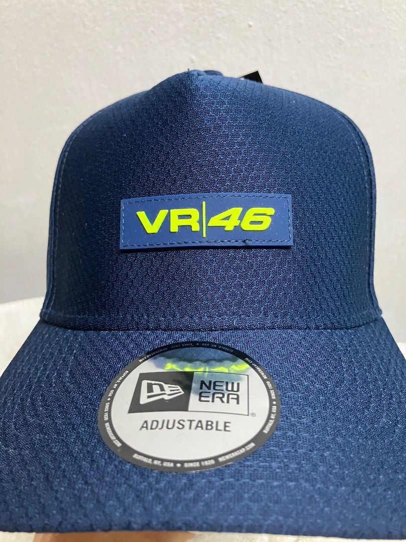 New Era 9Forty (A) VR46 Hex Dark Navy Cap/ Neon UV, Men's Fashion ...