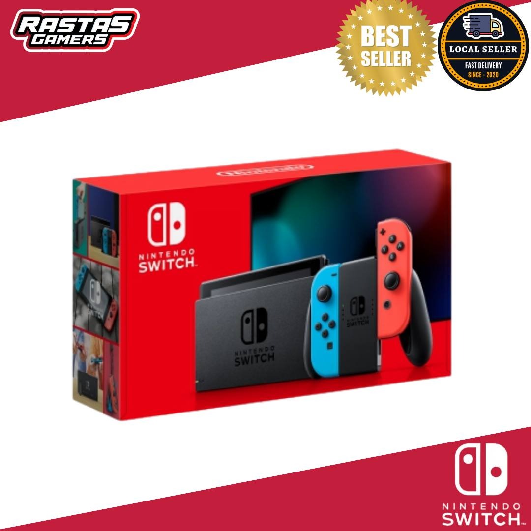 NEW Nintendo Switch V2(Neon), Video Gaming, Video Game Consoles ...