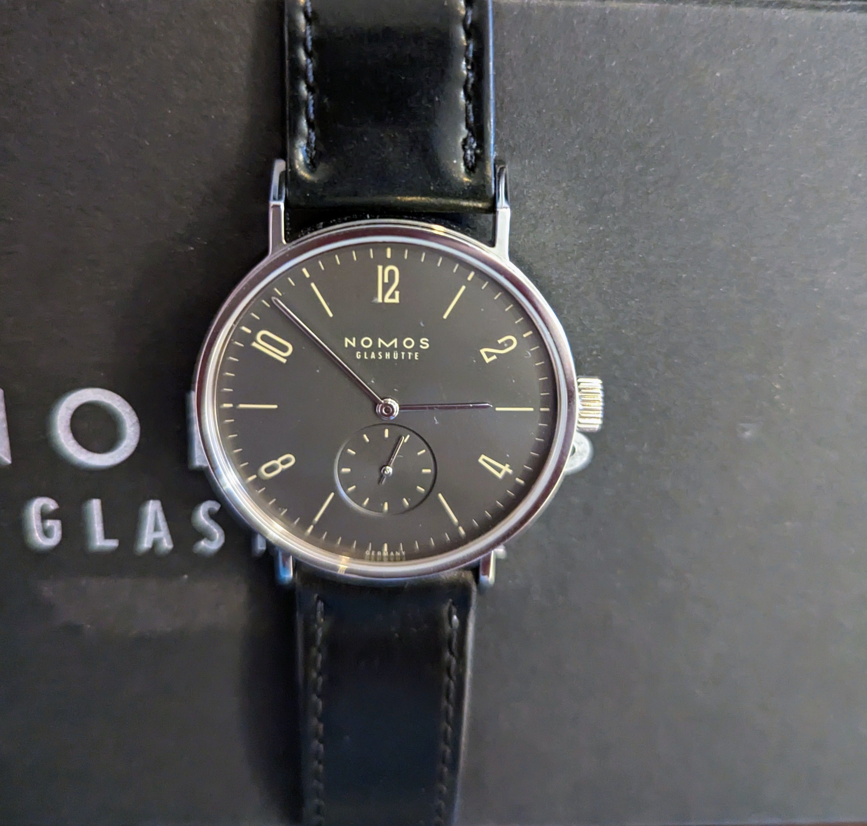 Nomos Tangomat Ruthenium (Ref: 603) Automatic Epsilon movement 38mm ...