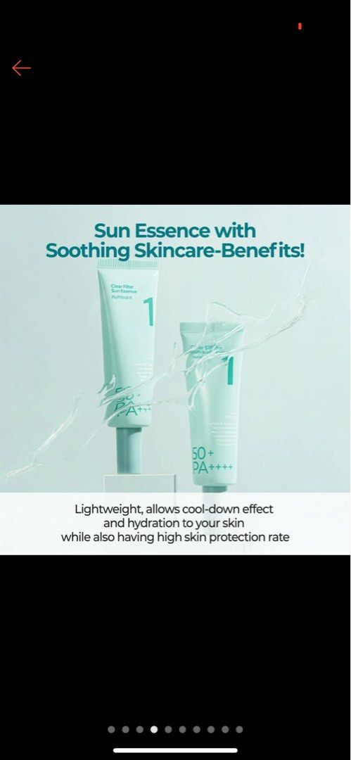 Numbuzin No. 1 Pure- Full Calming Sunscreen/ Clear Filter Sun Essence ...