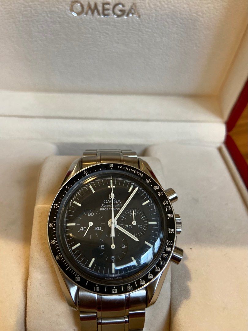 Omega Speedmaster Moonwatch - FULL SET, 名牌, 手錶 - Carousell