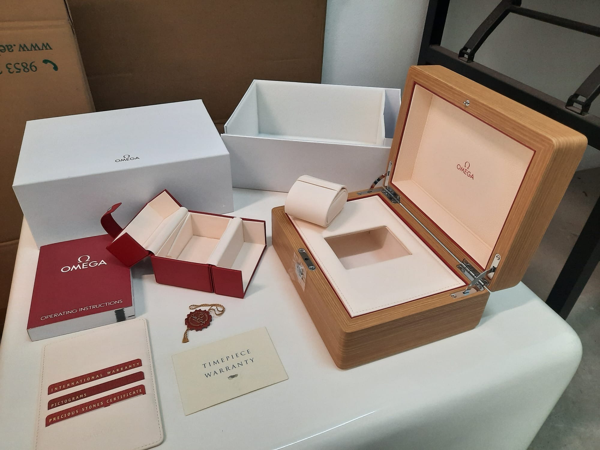 Omega Watch Box (Full set), Luxury, Watches on Carousell