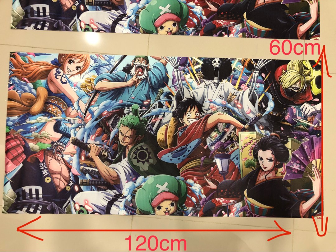 One piece table mat 120cm X 60cm, Hobbies & Toys, Toys & Games on Carousell