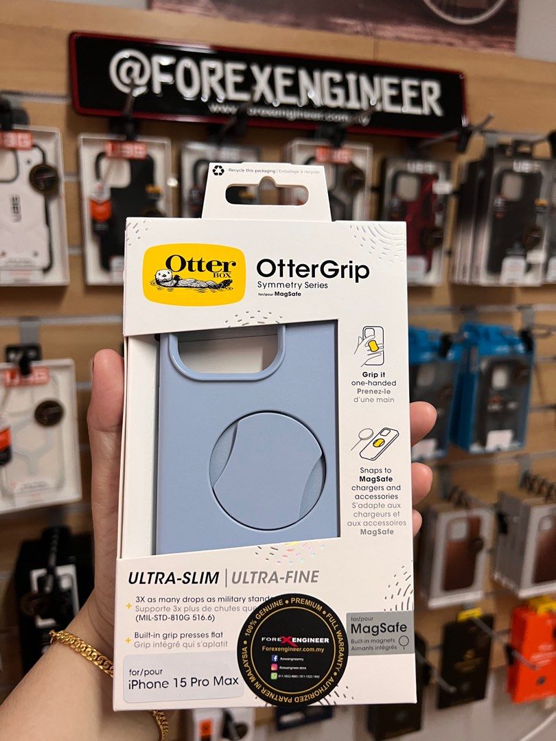 Otterbox OtterGrip Symmetry Series MagSafe for iPhone 15 Pro Max - MagSafe Compatible-You Do ...