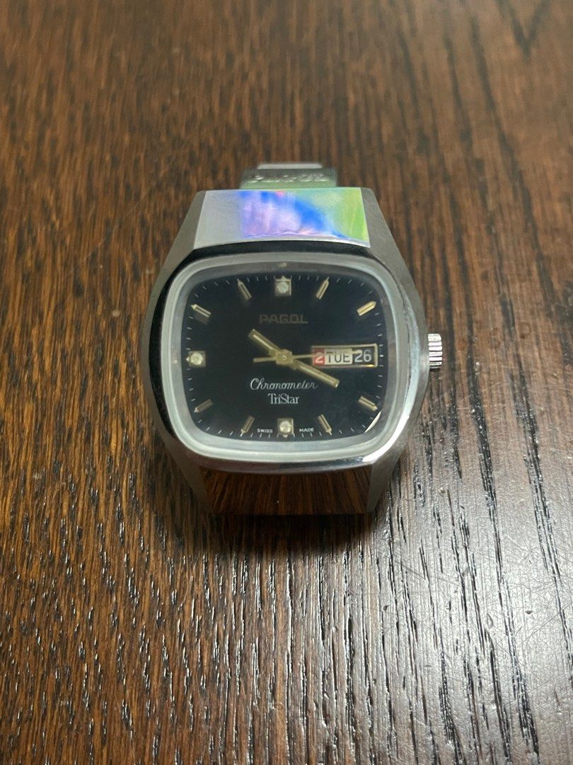 Pagol Tristar vintage mechanical Watch, Luxury, Watches on Carousell