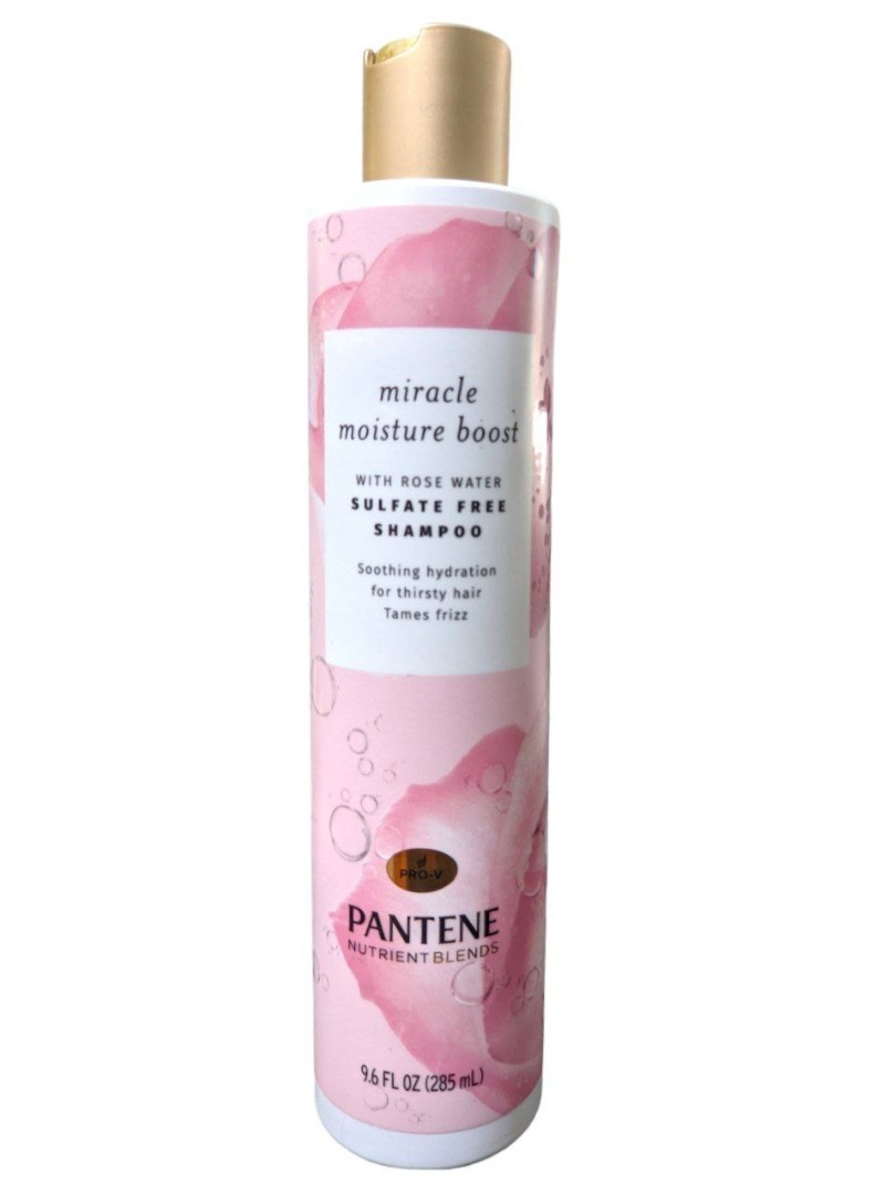 Pantene Nutrient Blends Sulfate Free Miracle Moisture Rose Water ...